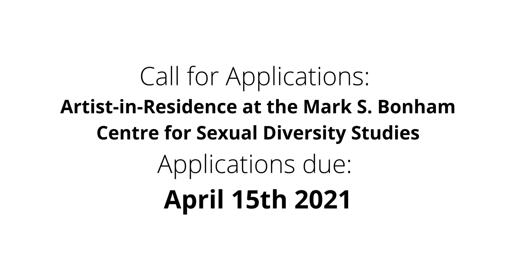 Artist In Residence Call 2021 – Mark S. Bonham Centre for Sexual ... Artist In Residence Call 2021 – Mark S. Bonham Centre for Sexual ...